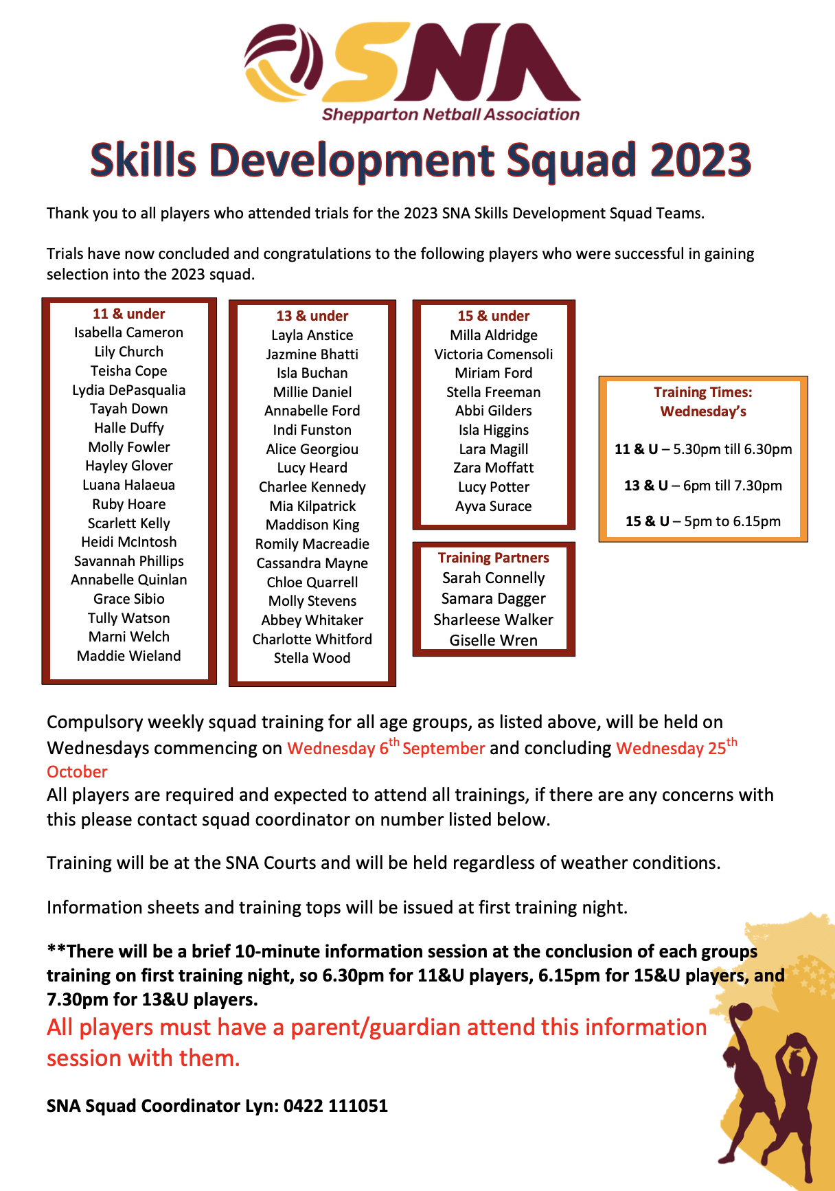 Programs - Shepparton Netball Association